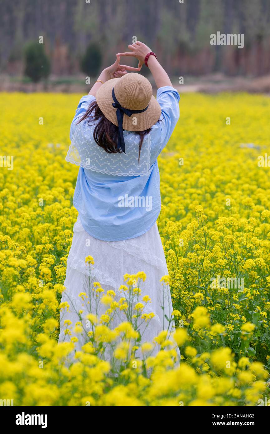 Cole flowers are in full bloom in Jinan City, east China's Shandong ...