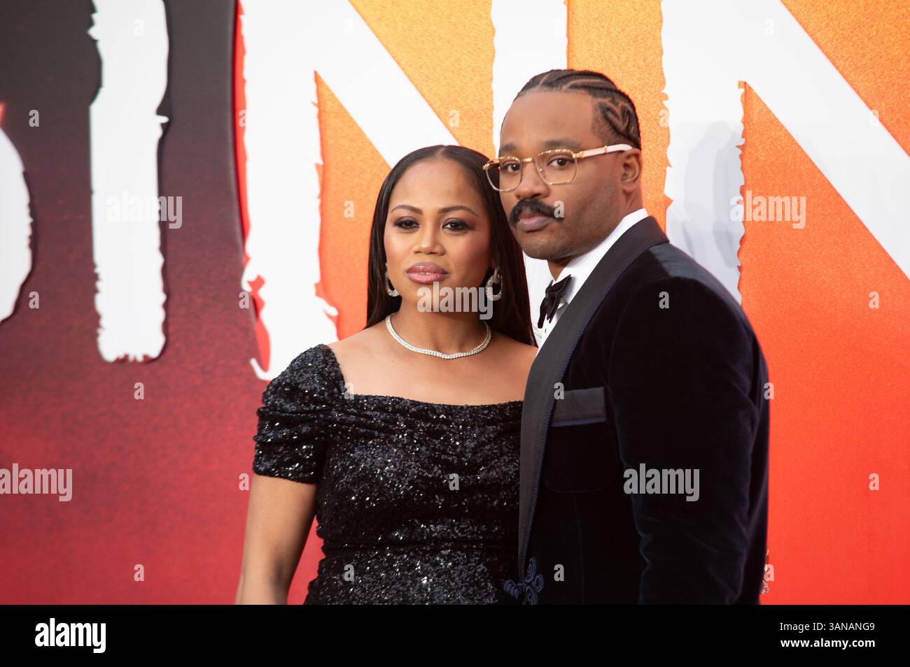 London, United Kingdom. 14th April 2025. Ryan and Zinzi Coogler on the ...