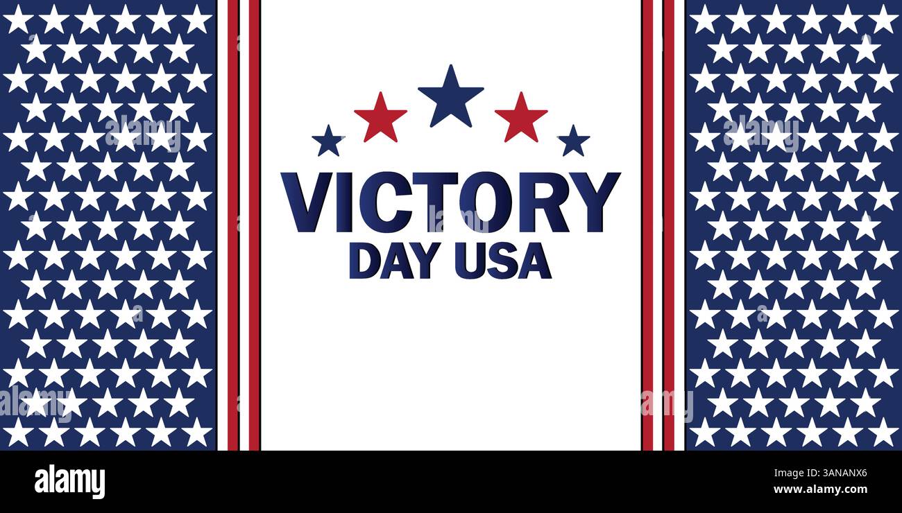 Victory Day USA. Honoring American Heroes, Unity and Patriotism. Vector ...