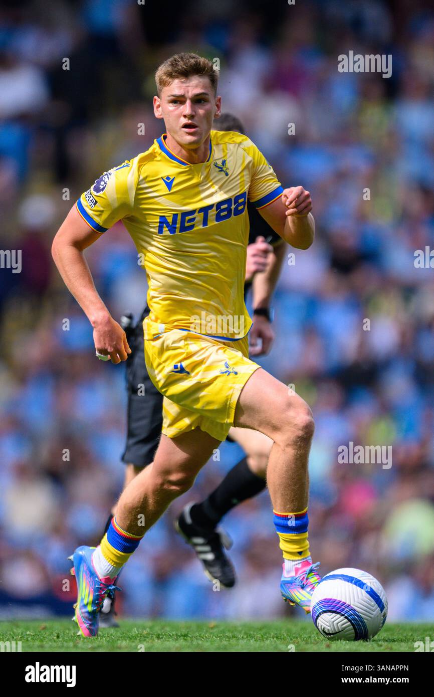 MANCHESTER, ENGLAND - APRIL 12: Justin Devenny during the Premier ...