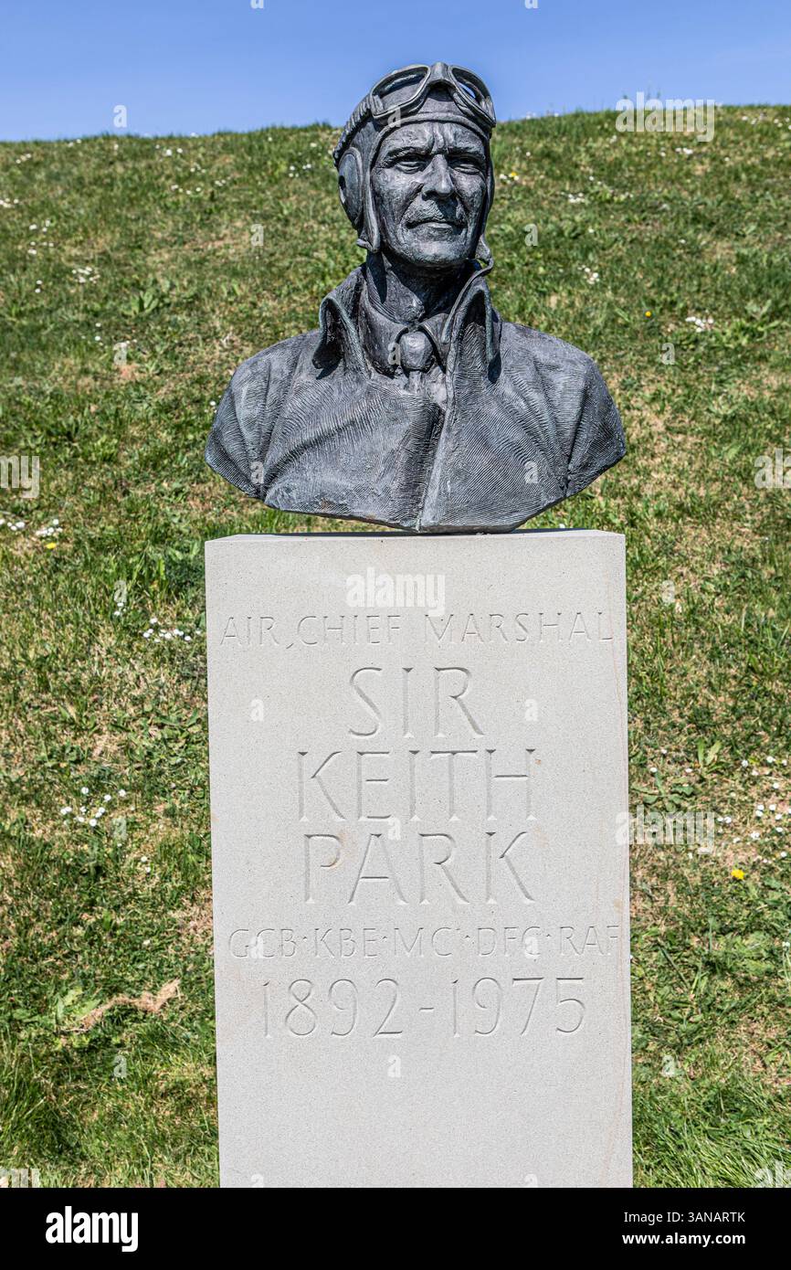 Statue of Air Chief Marshal Sir Keith Rodney Park at the Battle of ...