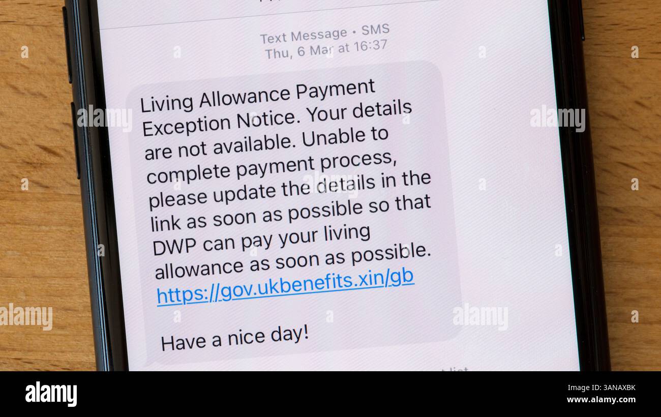 Dwp message hi-res stock photography and images - Alamy