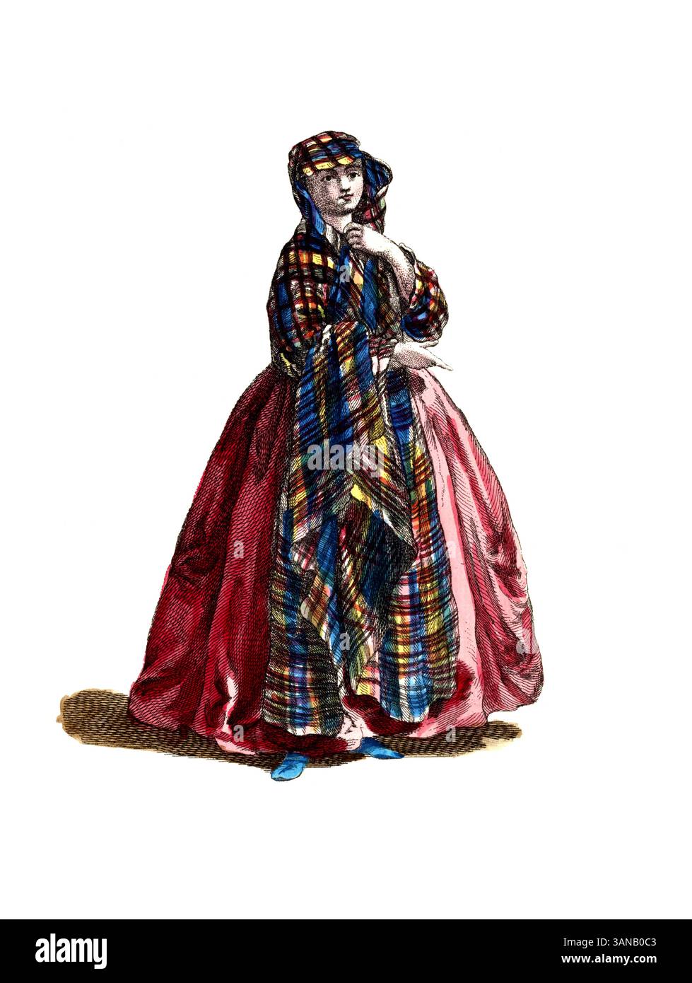 Historical clothing, fashion history, women's fashion in the Scottish ...