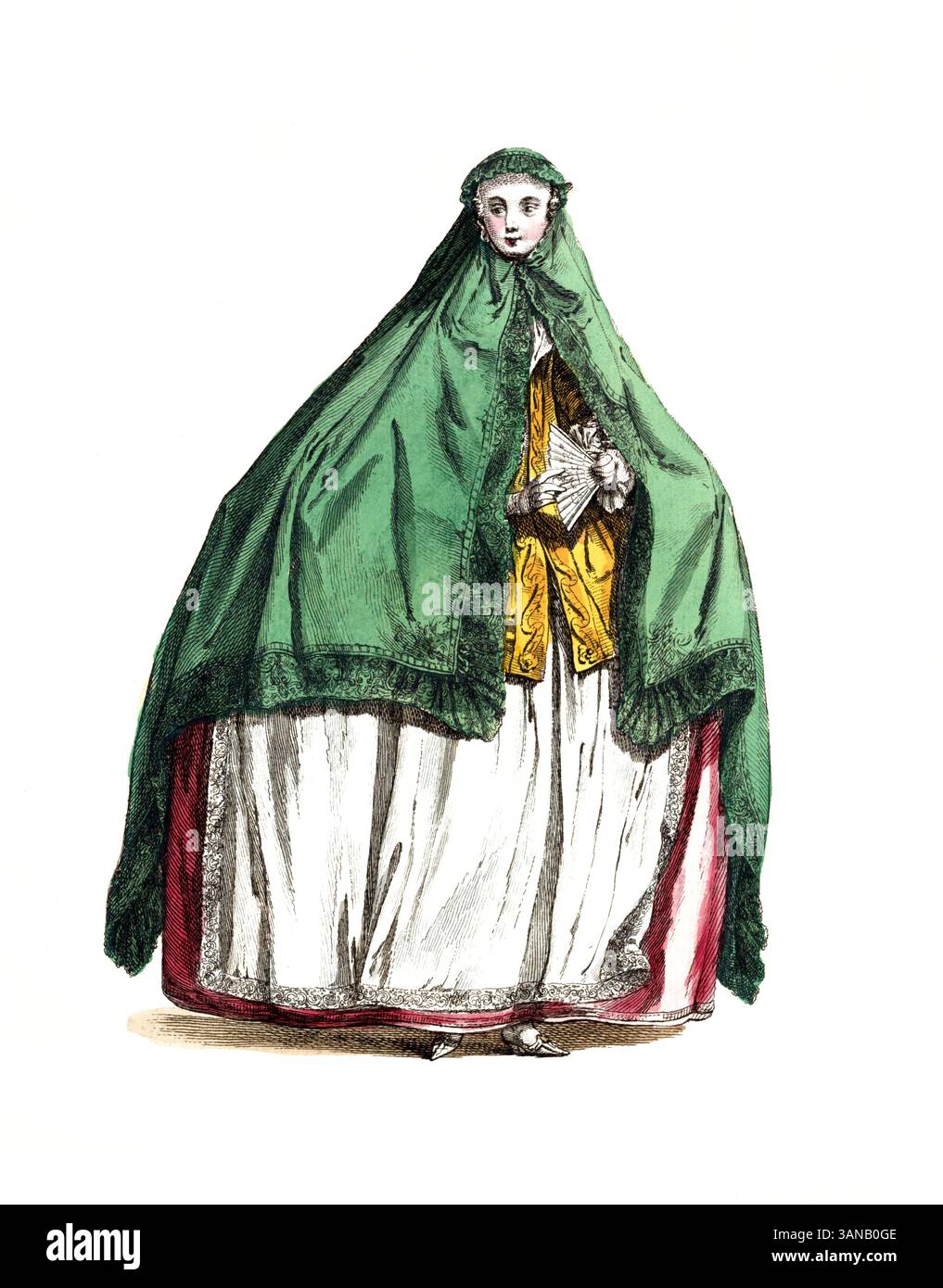 Historical clothing, fashion history, fashion of a lady from Nuremberg ...