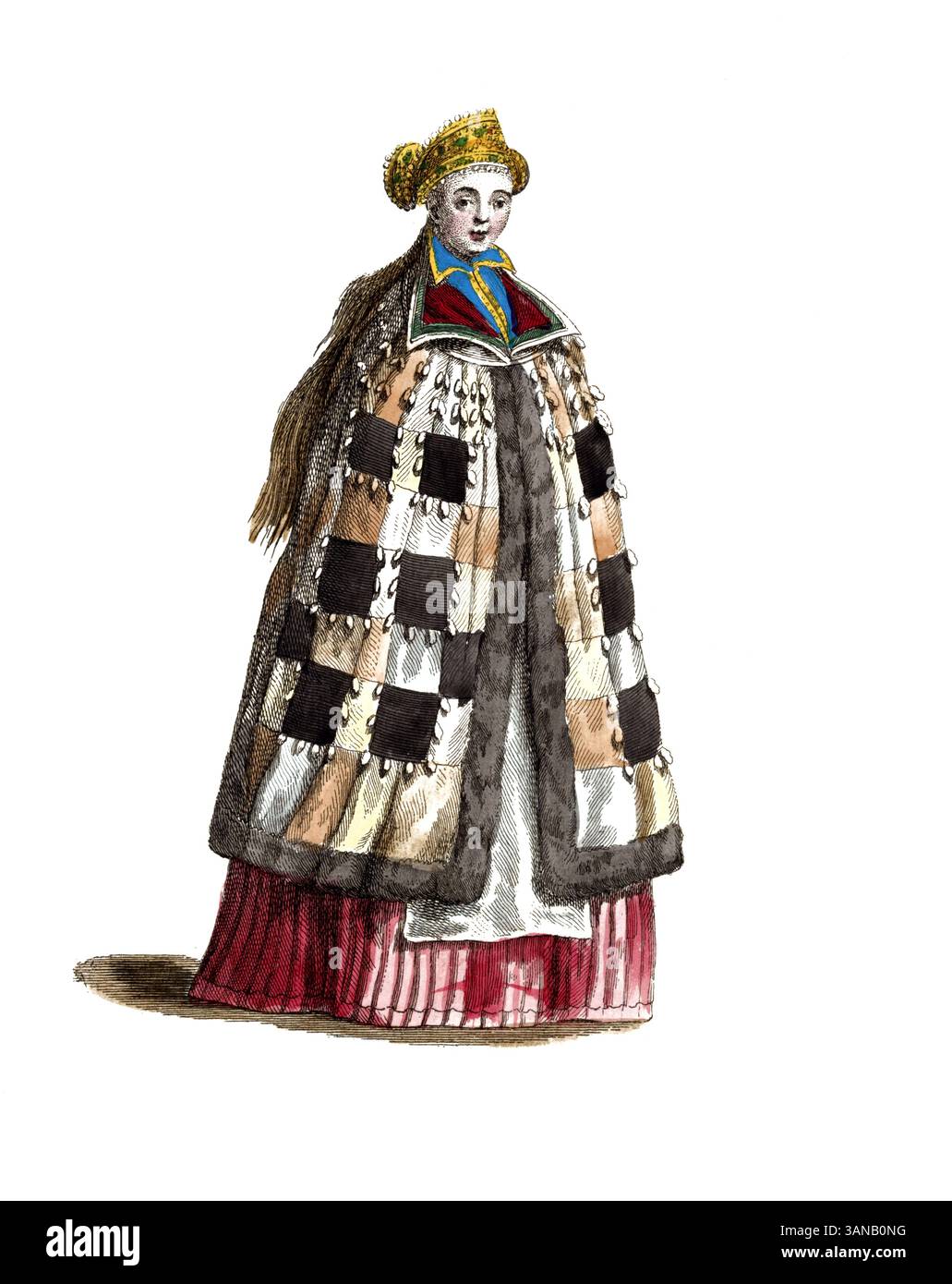 Historical clothing, fashion history, costume of a noble woman from ...
