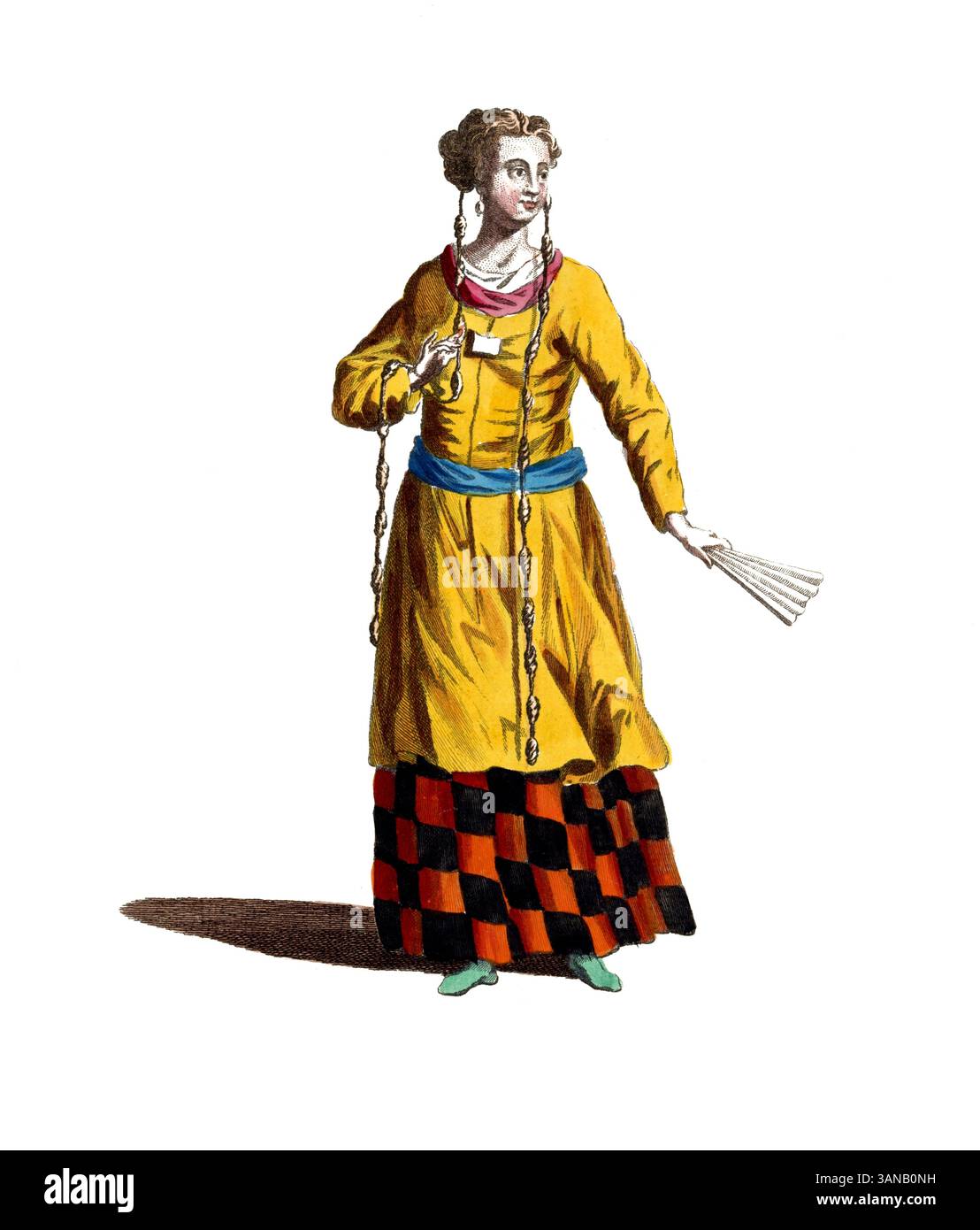 Historical clothing, fashion history, costume of a noble Tartar woman ...