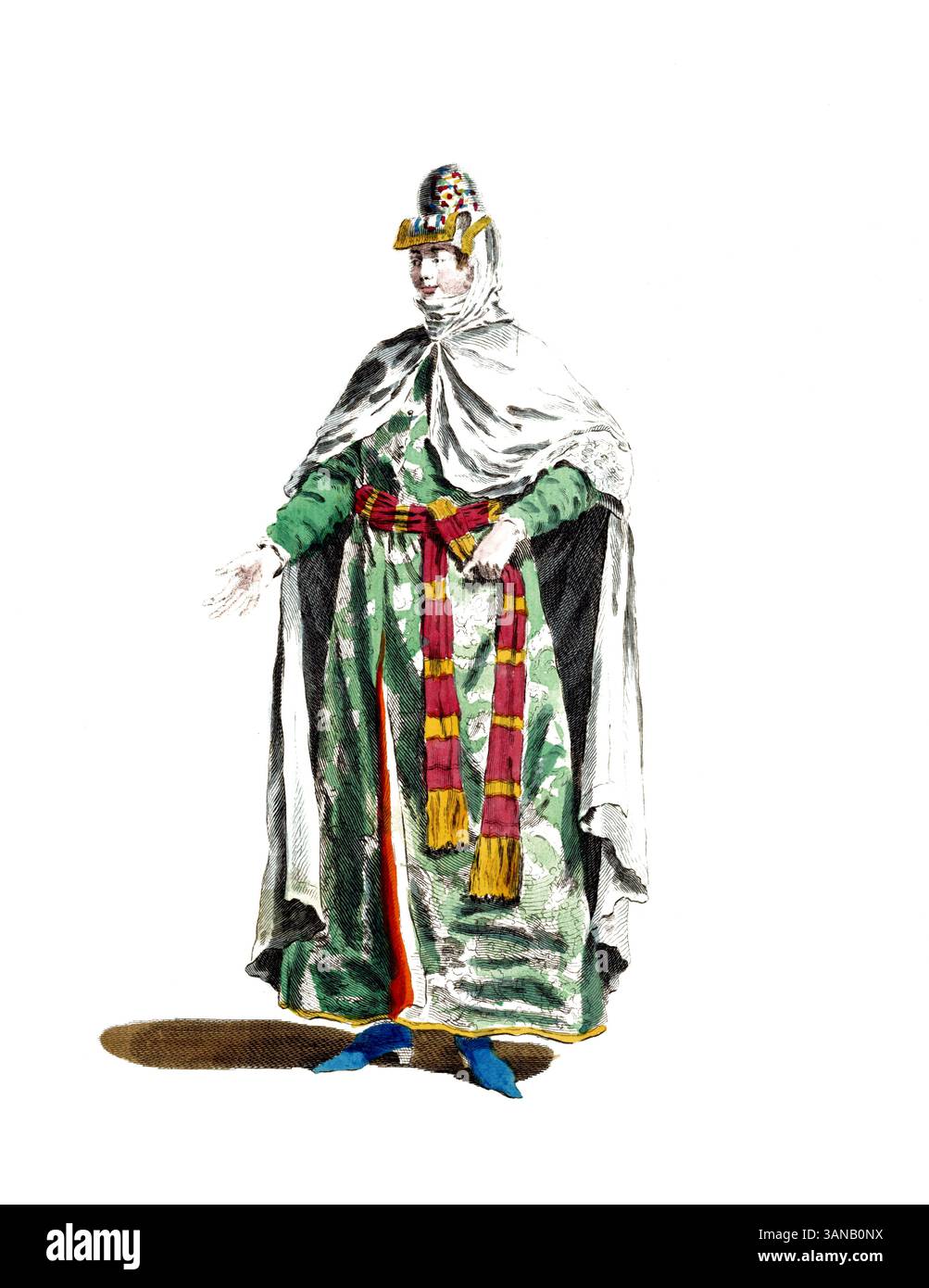 Historical clothing, fashion history, costume of a noble woman from ...
