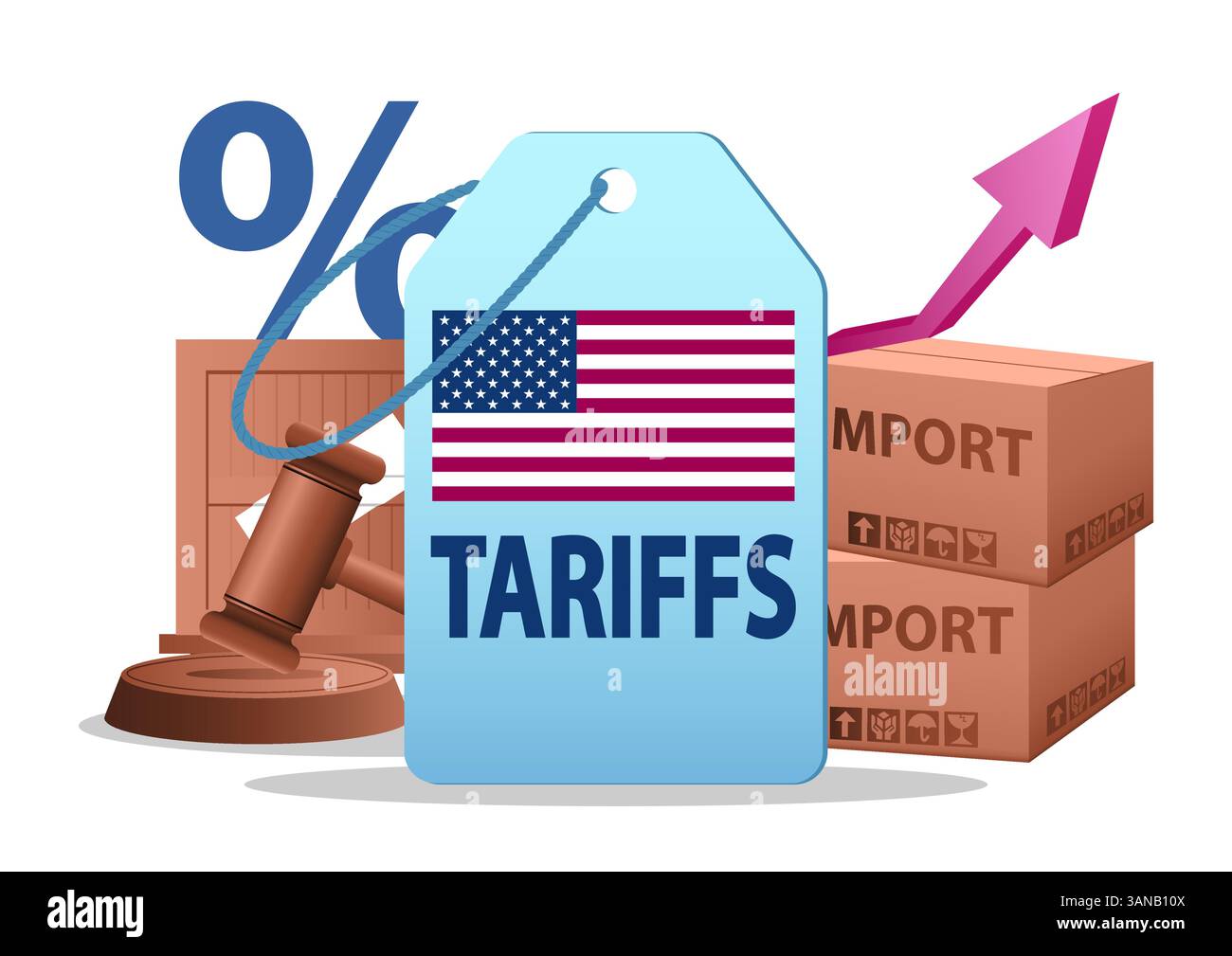 Tariffs symbol Stock Vector Images - Alamy