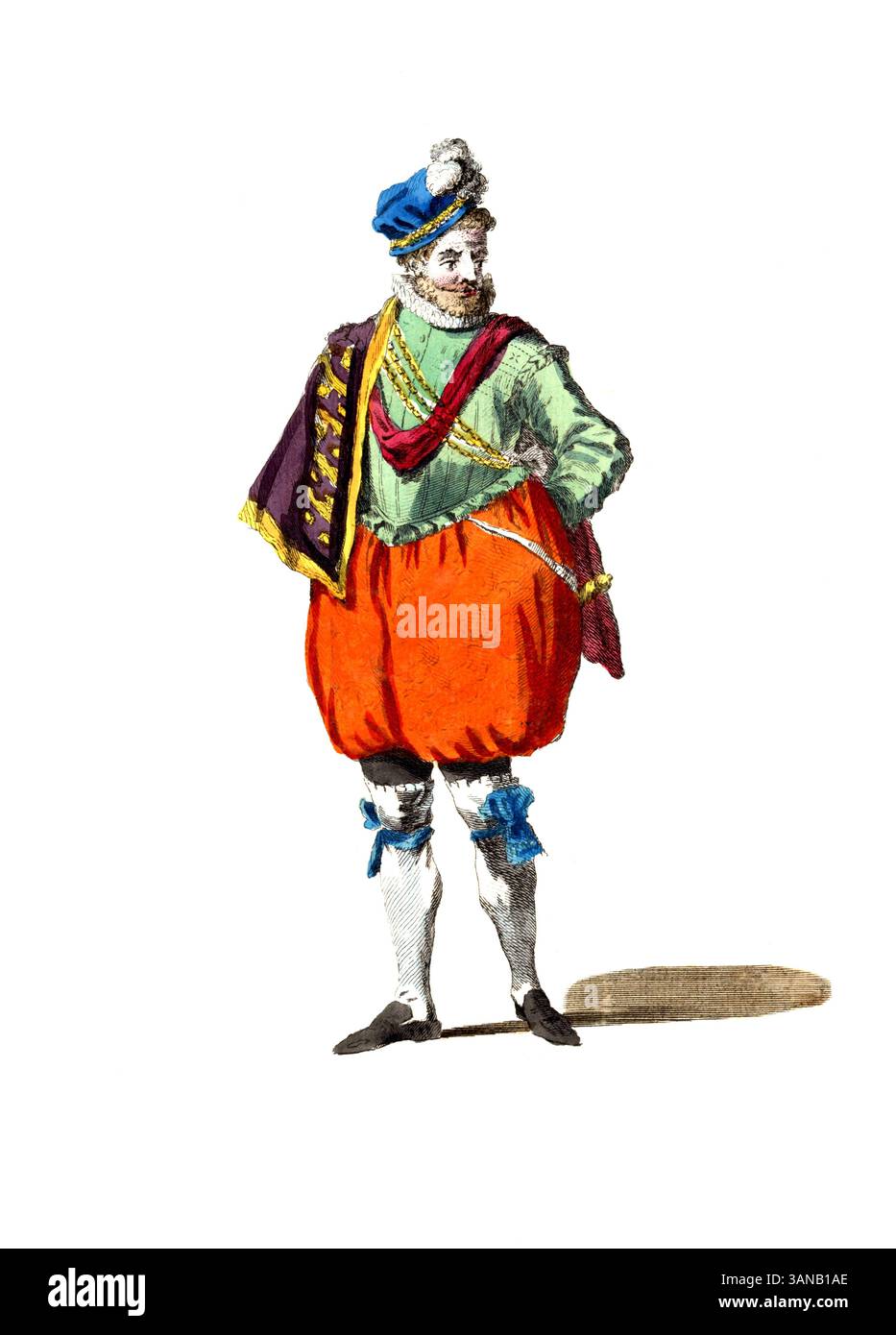 Historical clothing, fashion history, clothing of a noble gentleman ...