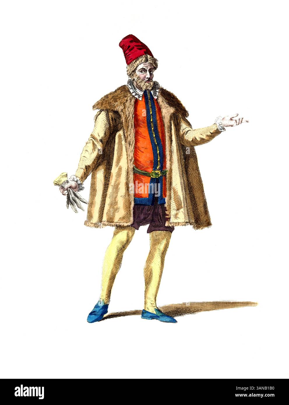 Historical clothing, fashion history, clothing of a Polish merchant in ...