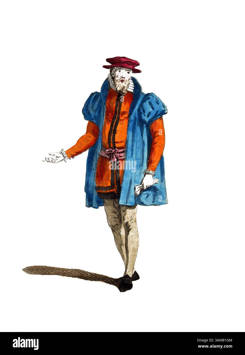 Historical clothing, fashion history, clothing of a Cologne senator in ...