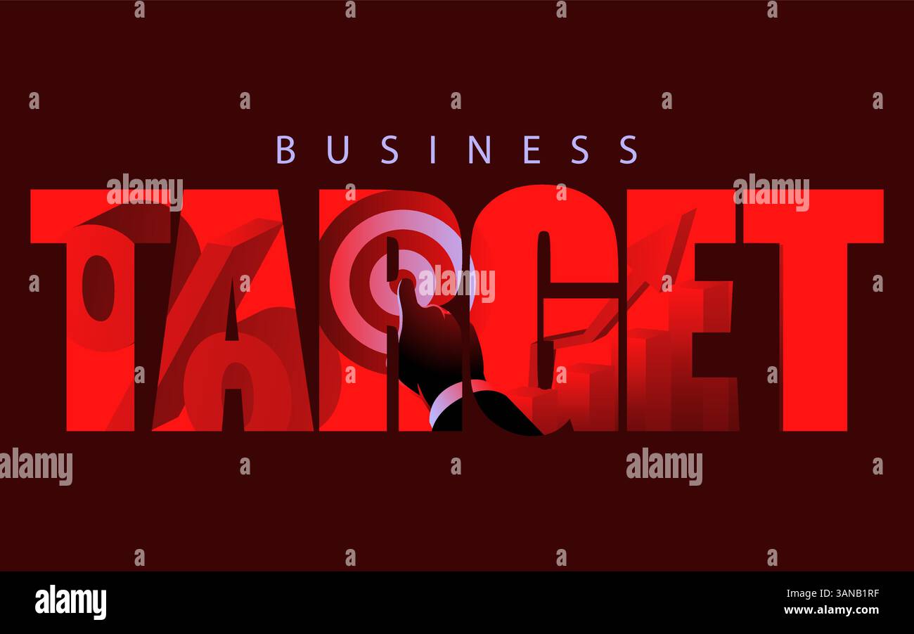 Goal word bullseye target Stock Vector Images - Alamy