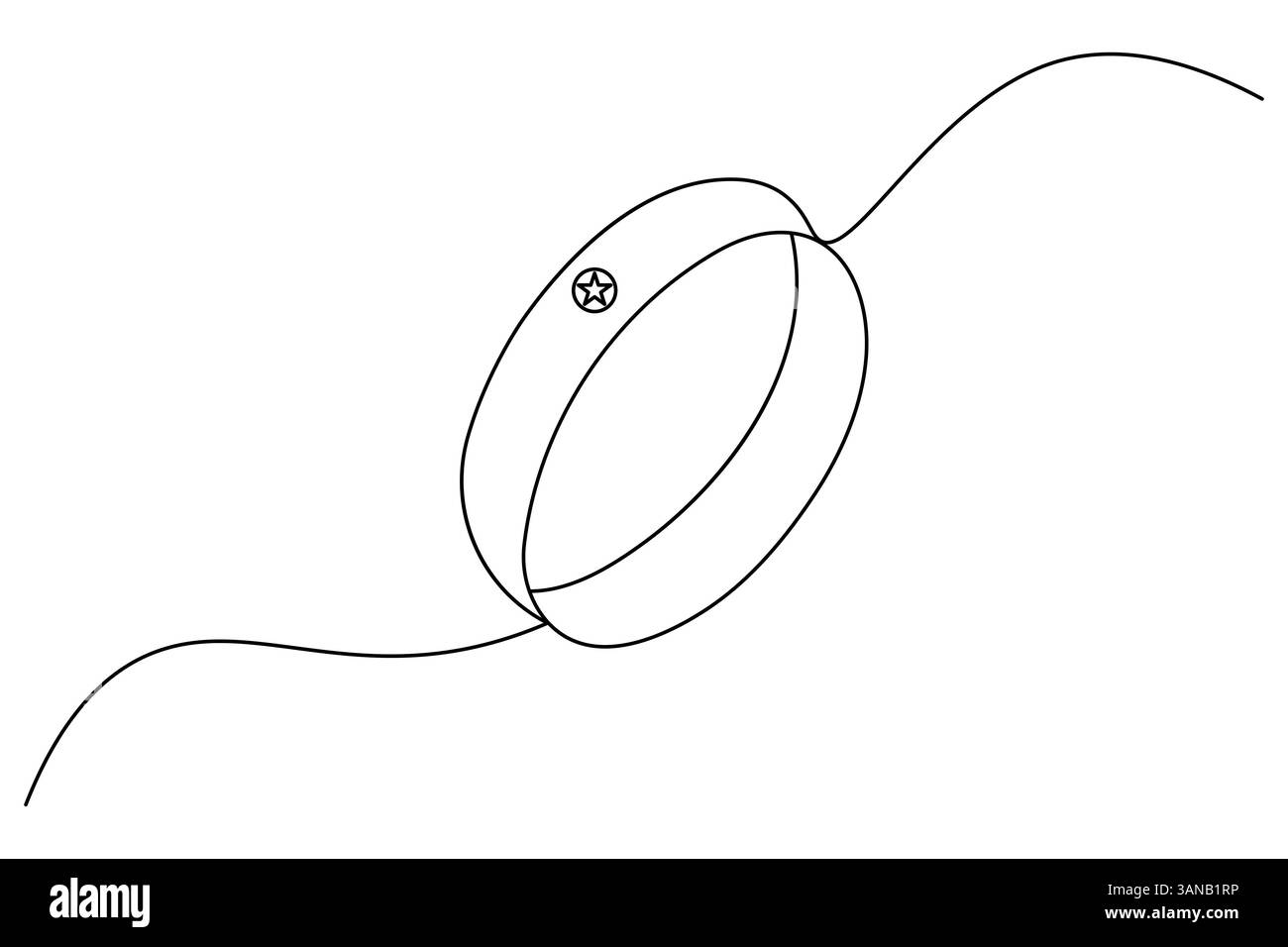 Wedding ring one line art with minimalist isolated outline vector icon ...