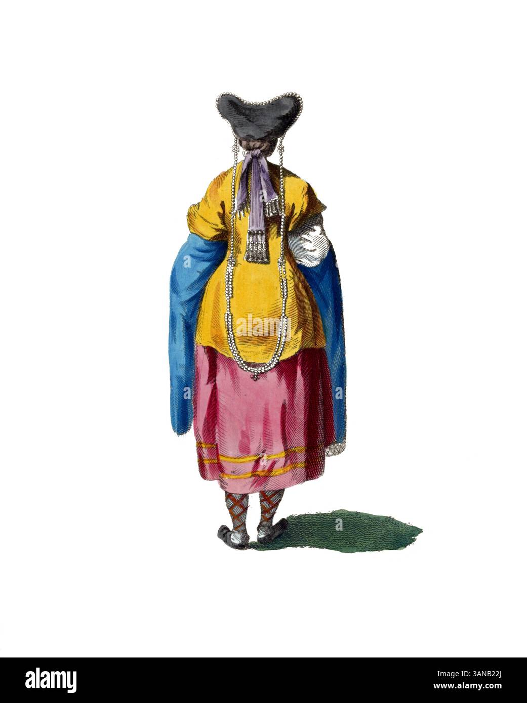 Historical clothing, fashion history, clothing of a Tartar woman from ...