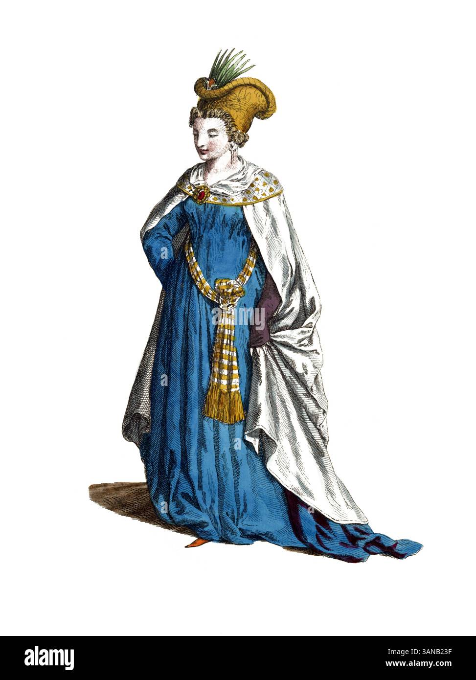 Historical clothing, fashion history, clothing of a bride from ...