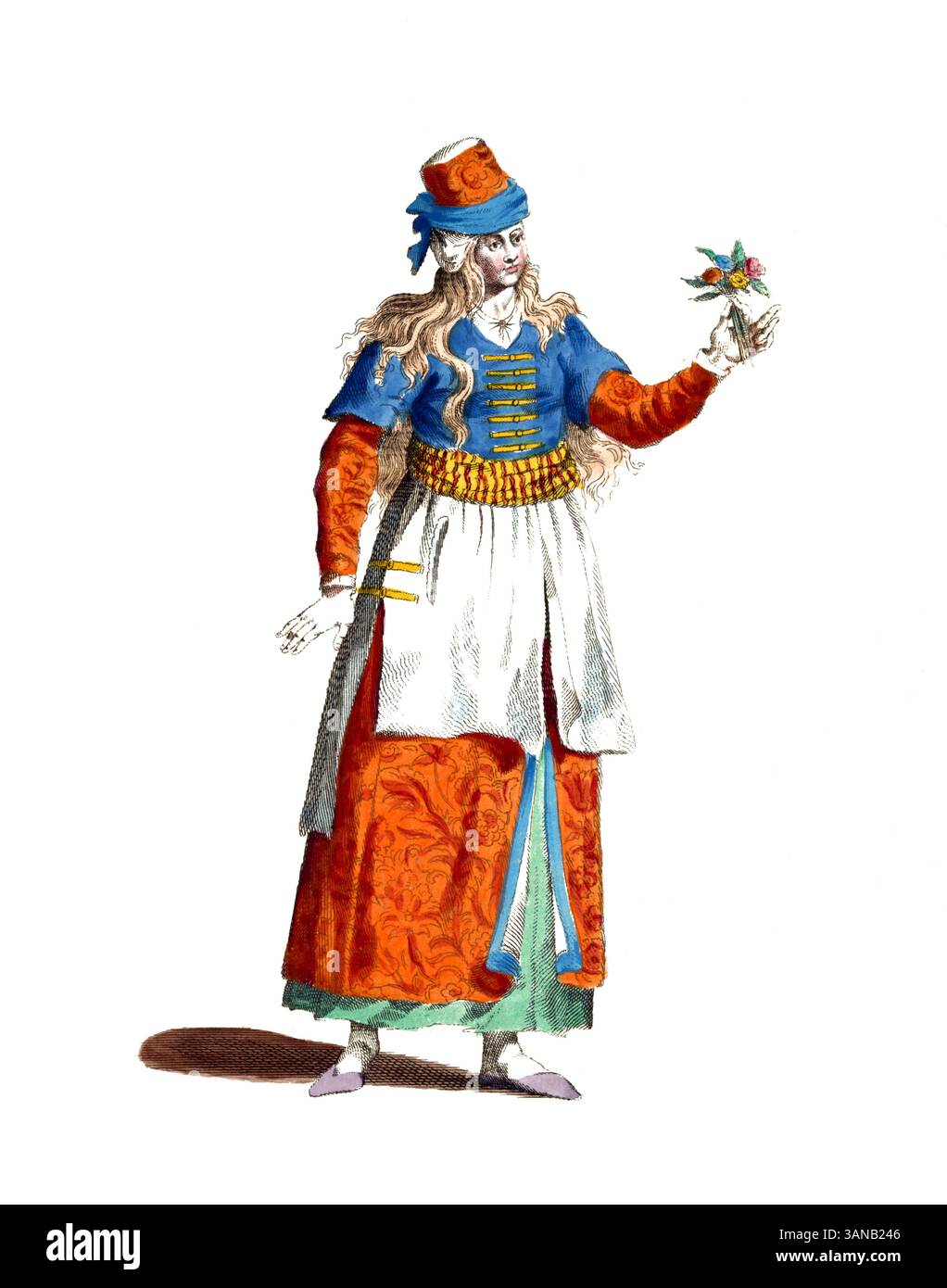 Historical clothing, fashion history, clothing of a Turkish courtesan ...