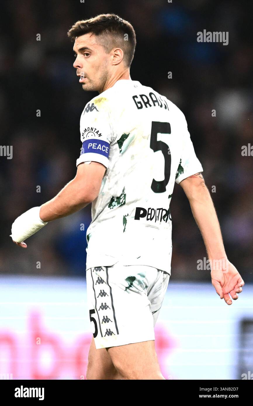 Naples, Italy. 15th Apr, 2025. Alberto Grassi of Empoli FC look during ...