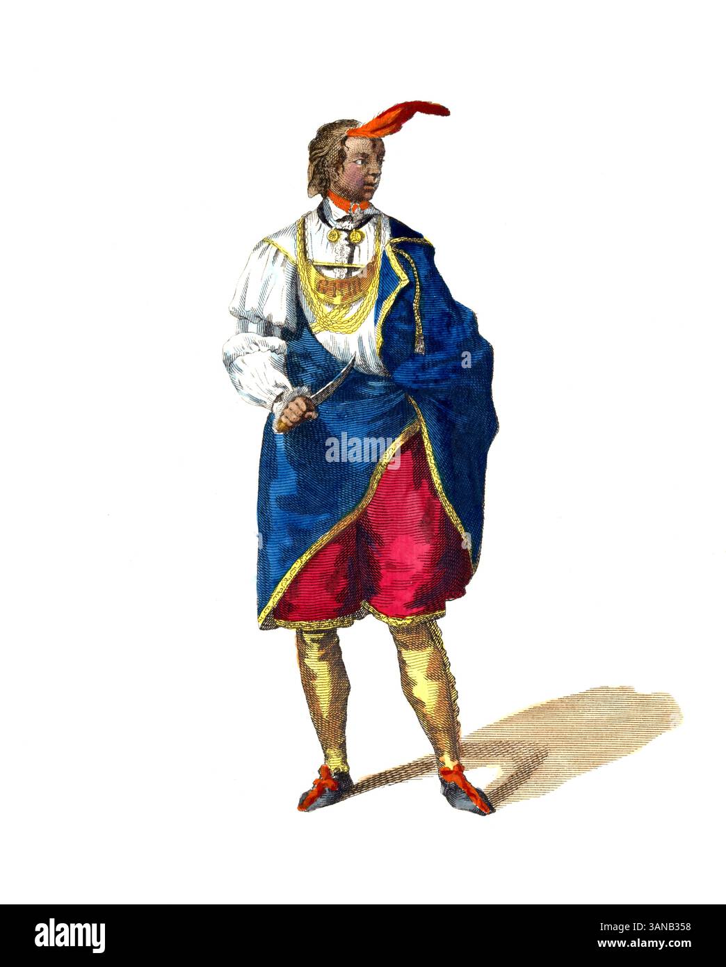 Historical clothing, fashion history, clothing of a Cherokee Indian ...