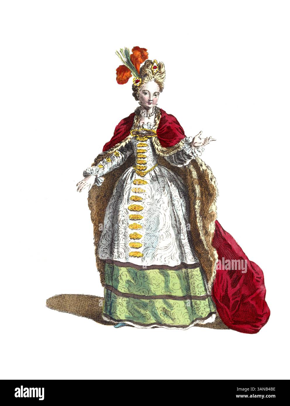 Historical clothing, fashion history, clothing of the Queen of Poland ...