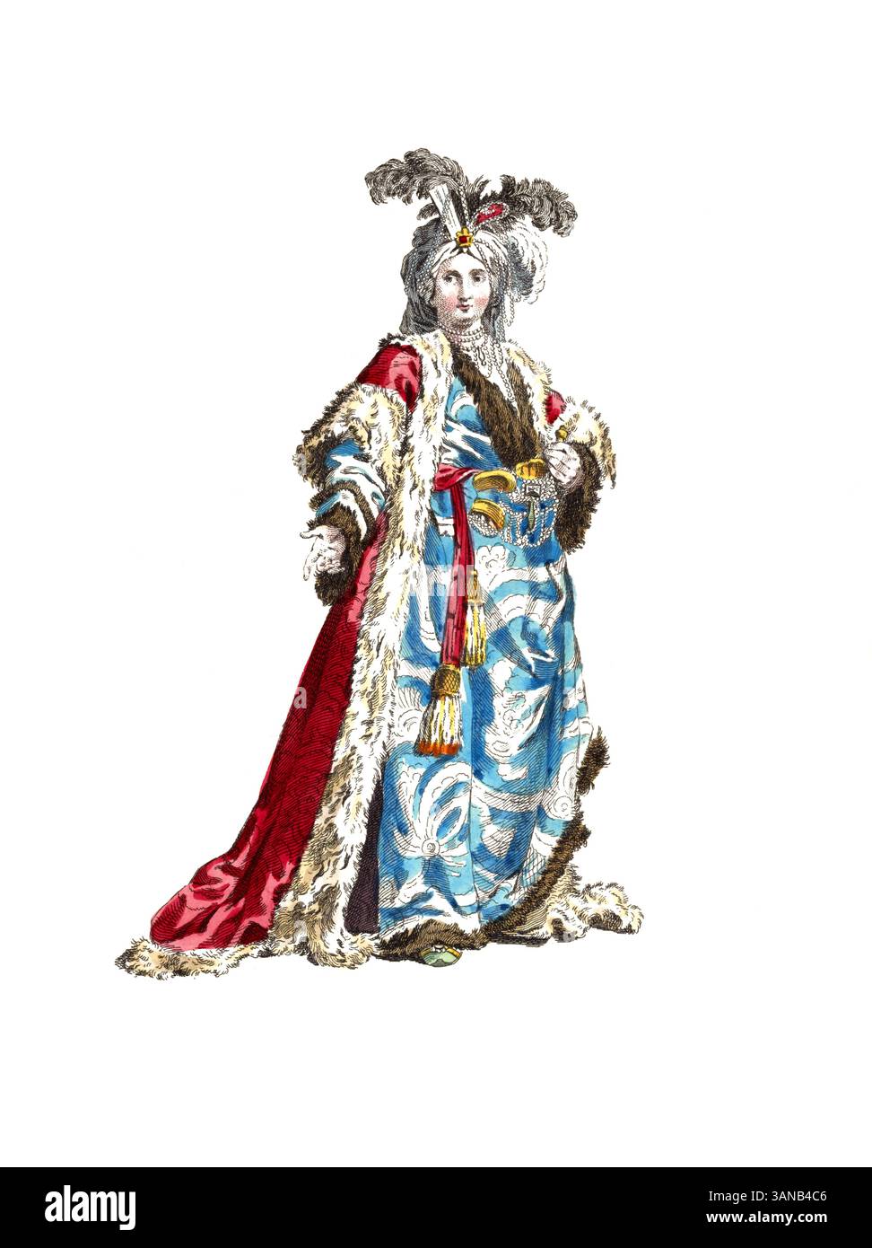 Historical clothing, fashion history, clothing of the Sultan's wife in ...