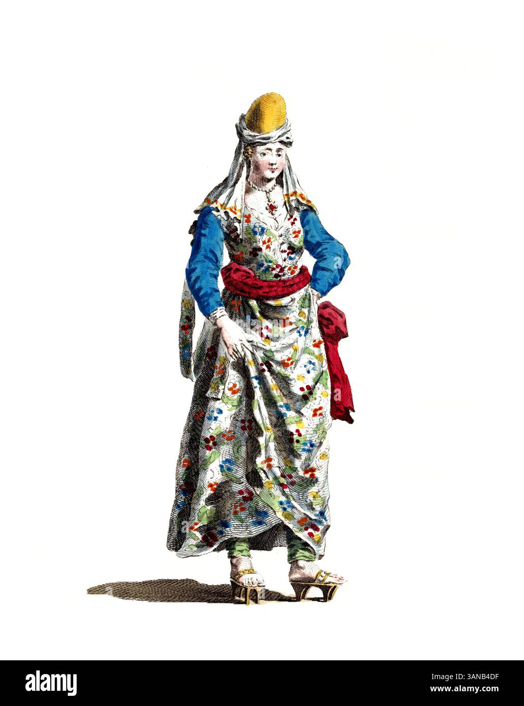 Historical clothing, fashion history, clothing of the Turkish lady of ...