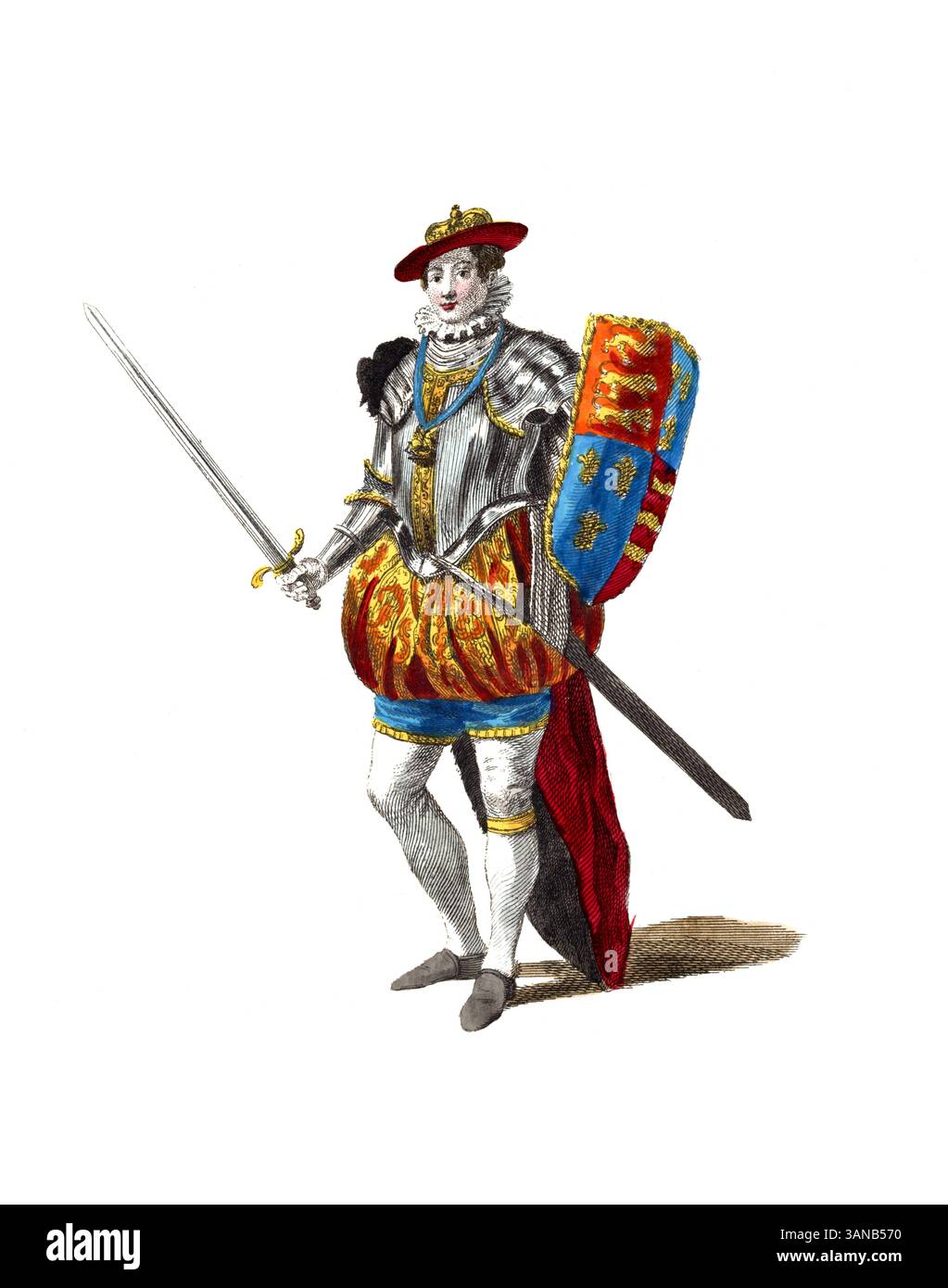 Historical clothing, fashion history, military uniform of Edward VI ...