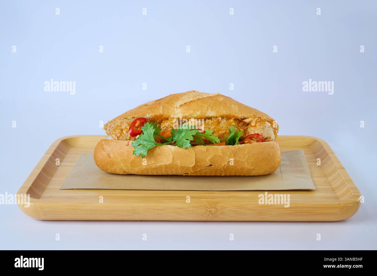The banh mi street food in Saigon vietnammese style Stock Photo - Alamy
