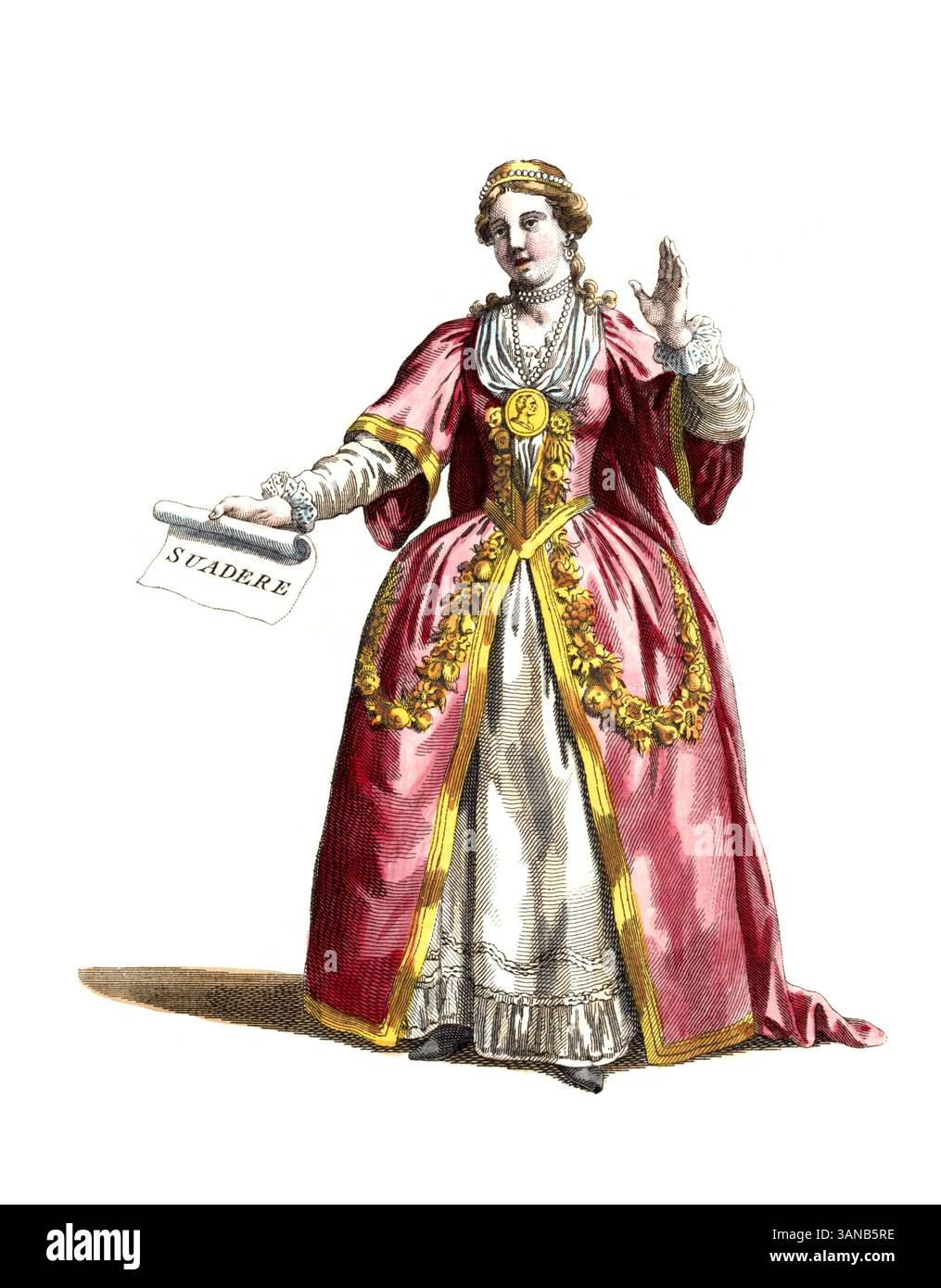 Historical clothing, fashion history, woman, symbolic of Polyhymnia or ...