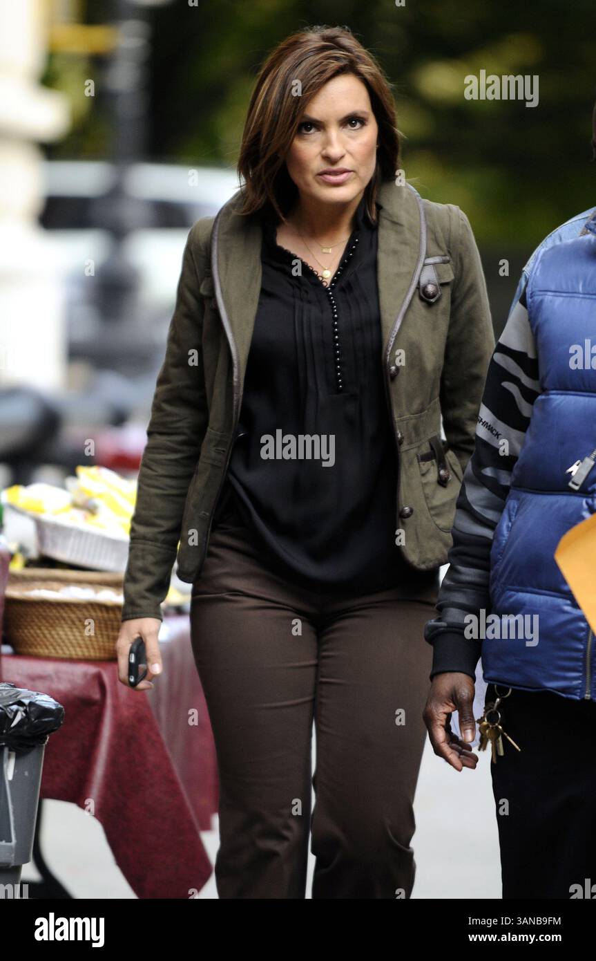 October 27 2008, New York City Actress Mariska Hargitay was on the Manhattan set of the TV show ...