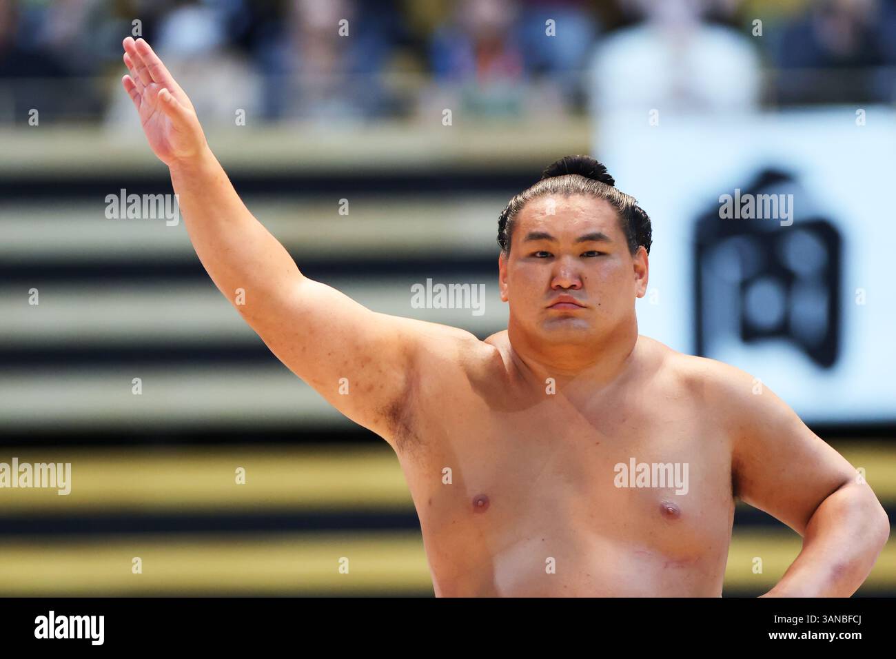 Tokyo, Japan. 15th Apr, 2025. Hoshoryu Sumo : Jonan Ota Sumo Tournament ...