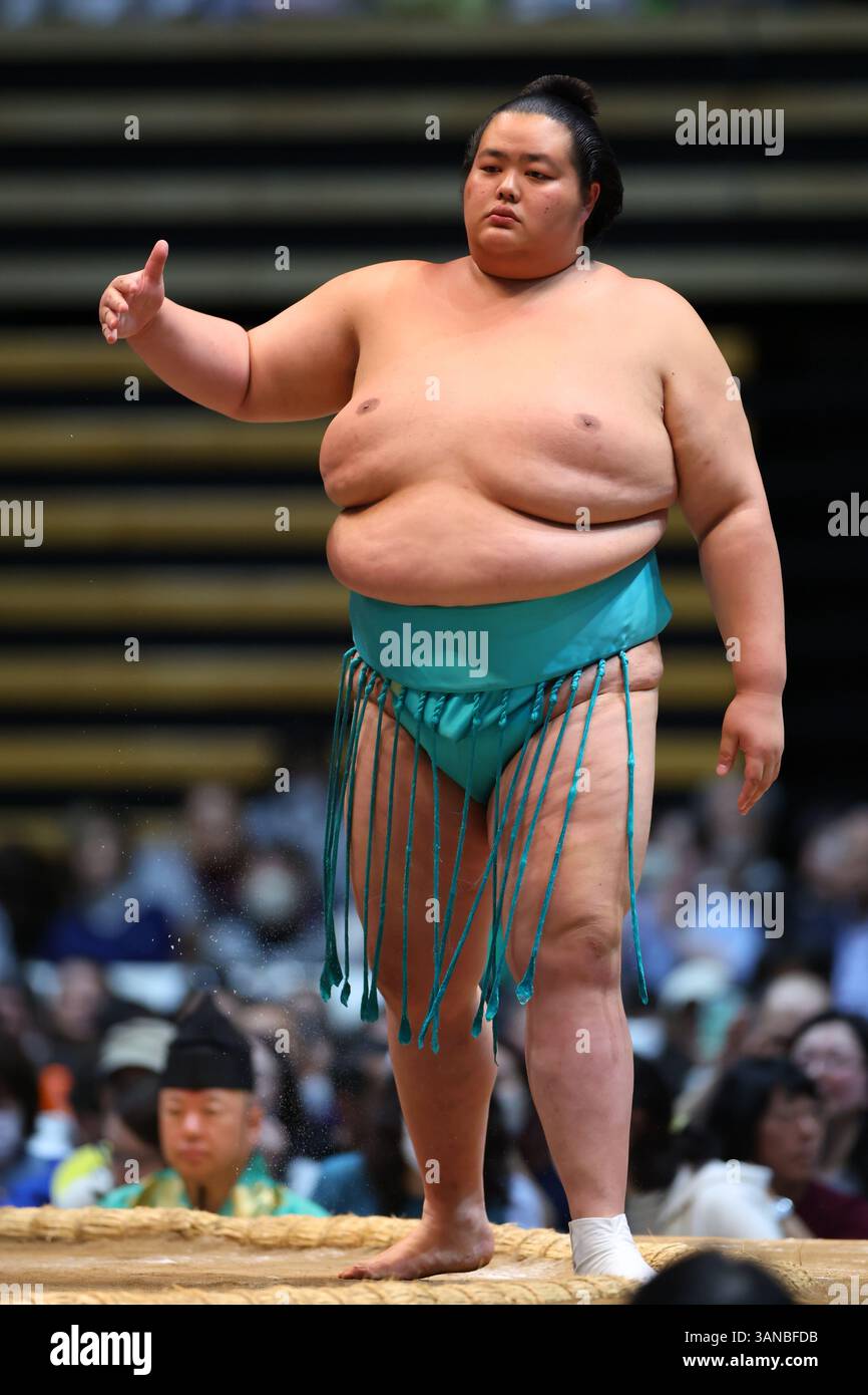 Tokyo, Japan. 15th Apr, 2025. Kotozakura Sumo : Jonan Ota Sumo ...