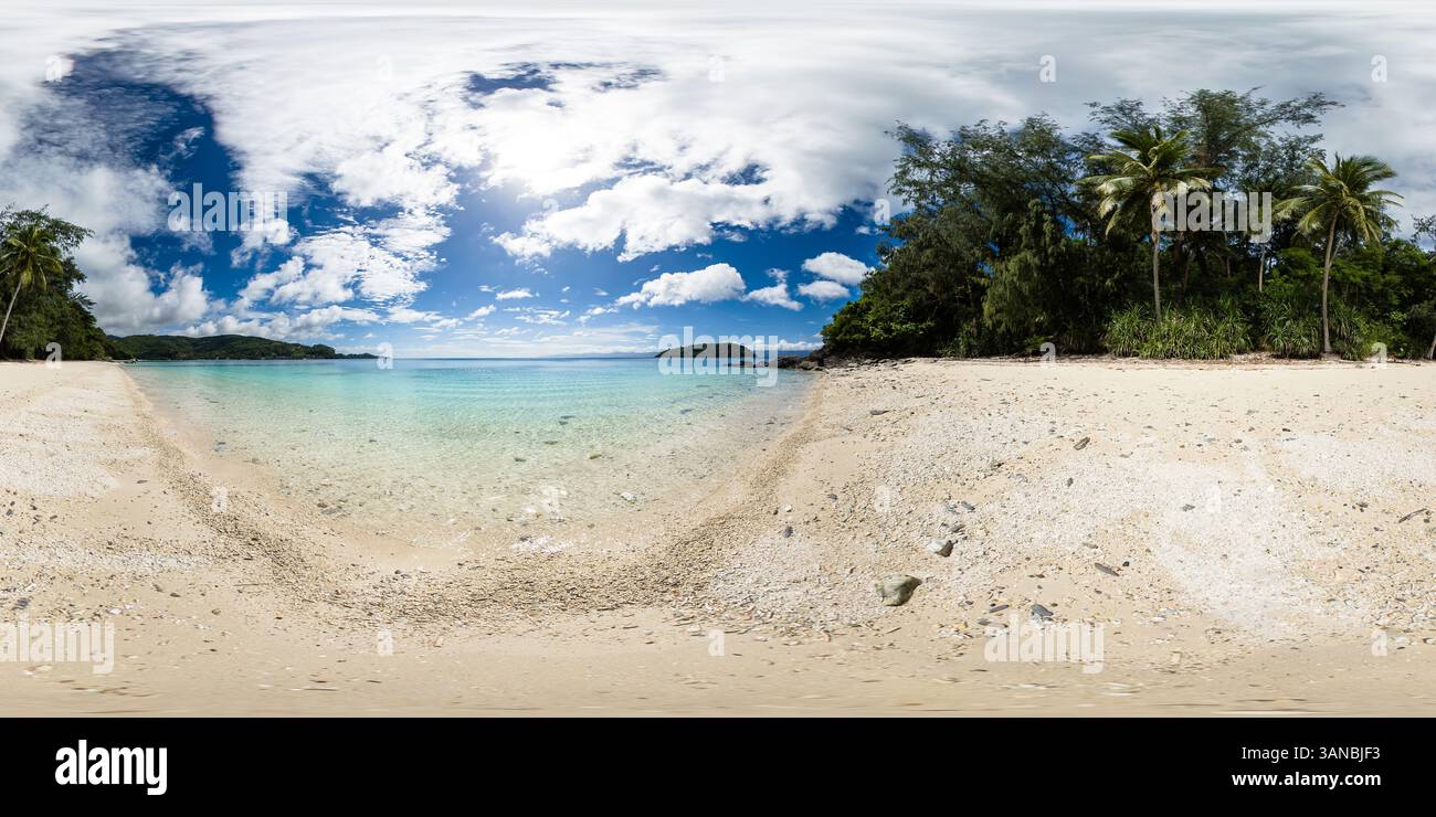 Tiamban Beach with clear water and sandy beach. Romblon Island ...