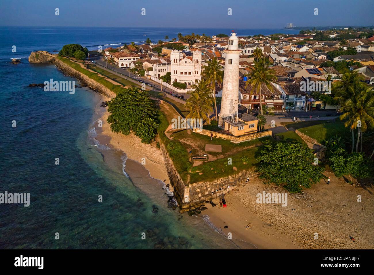 Sri Lanka, Southern Province, South Coast beach, Galle town, Dutch fort ...