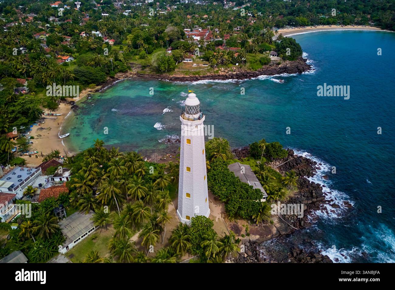 Sri Lanka, Southern Province, Matara district, Dondra Lighthouse Stock ...