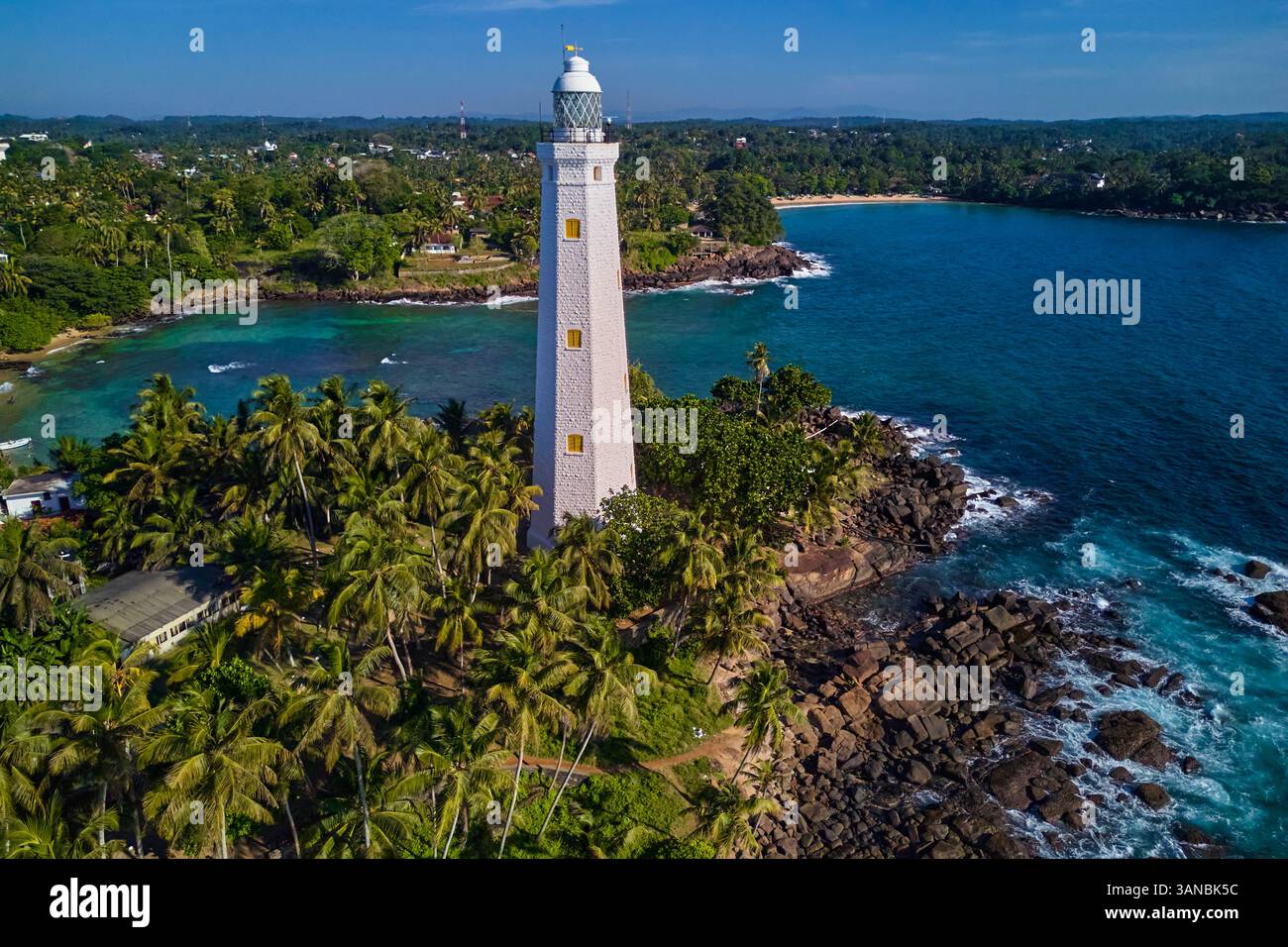 Sri Lanka, Southern Province, Matara district, Dondra Lighthouse Stock ...