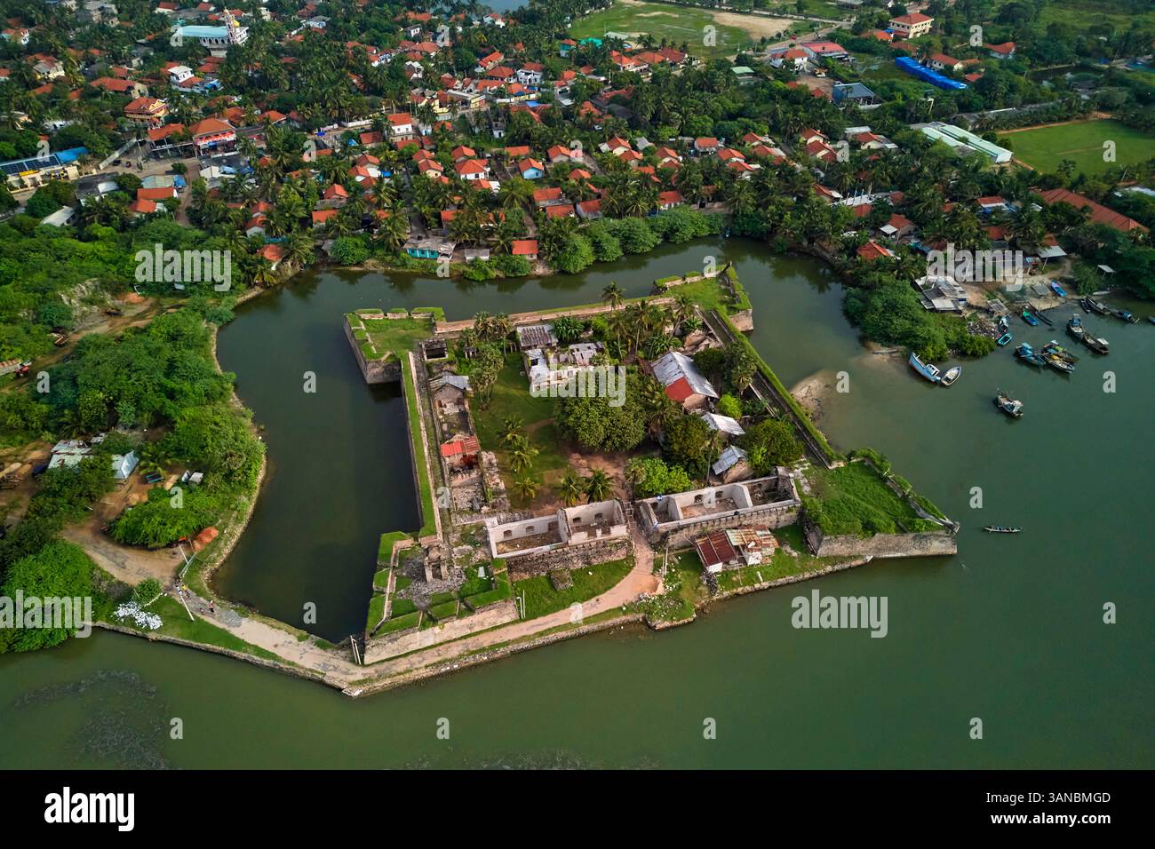 Sri Lanka, Northern Province, Mannar Island, Mannar Town, Mannar Fort ...