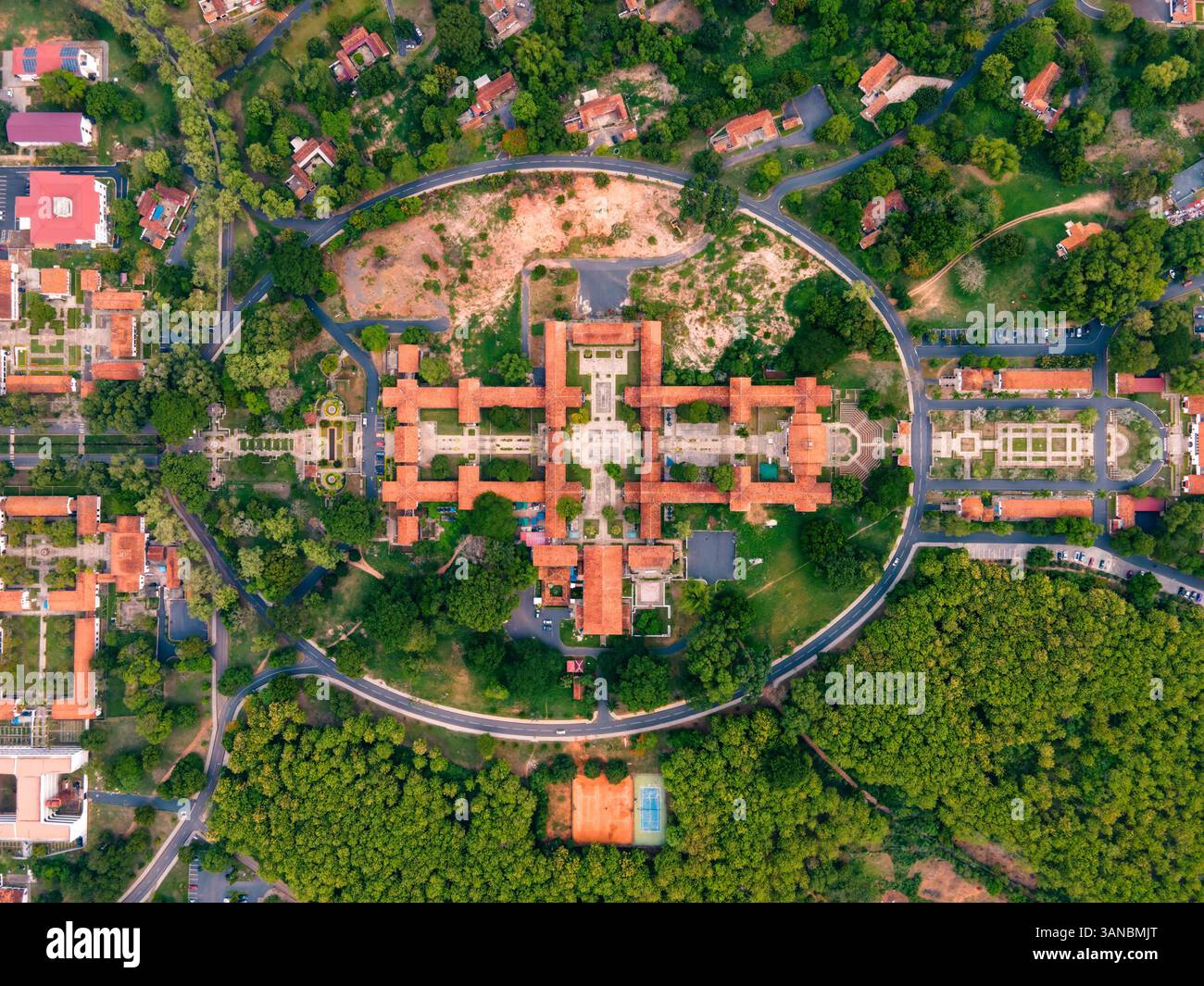 Aerial View of the Commonwealth Hall at the University of Ghana, Legon ...