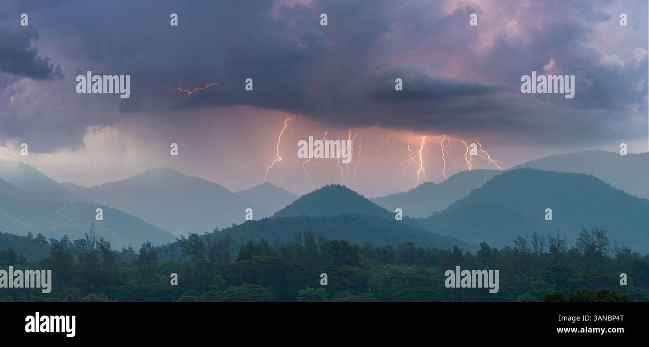 Lightning bolts strike across hi-res stock photography and images - Alamy