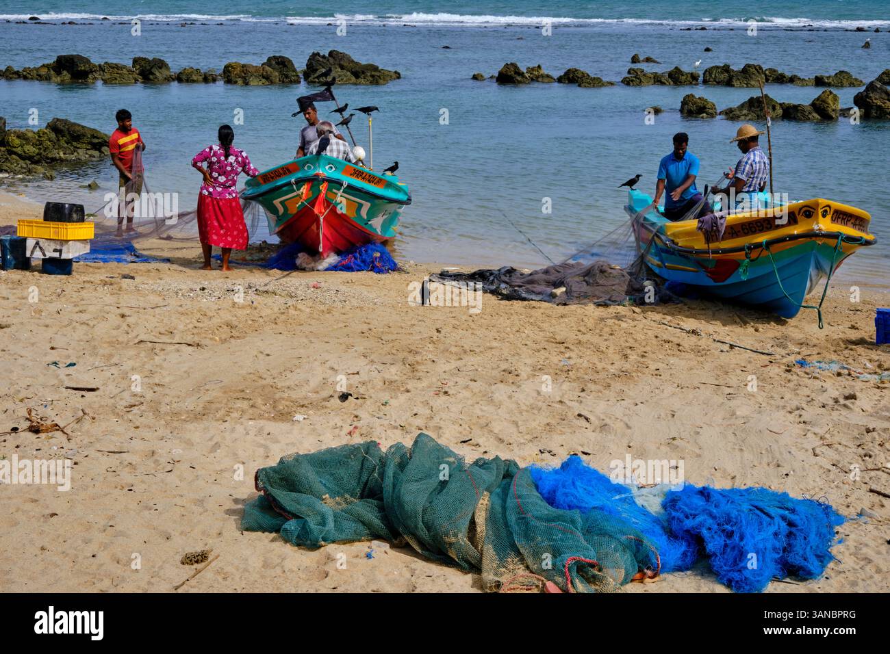 Sri Lanka, Northern Province, Jaffna, Point Pedro Town, return from ...