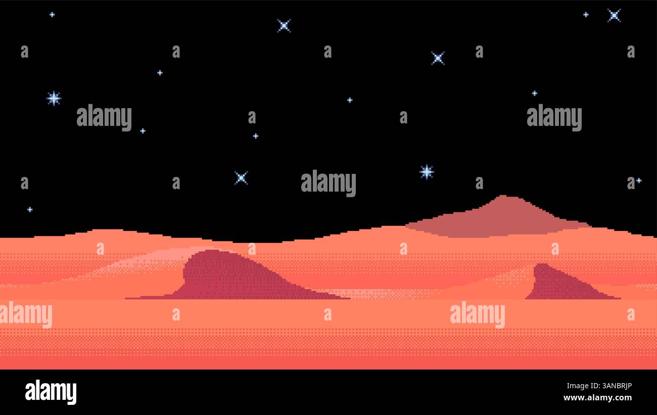 Desert planet nebula on Stock Vector Images - Alamy