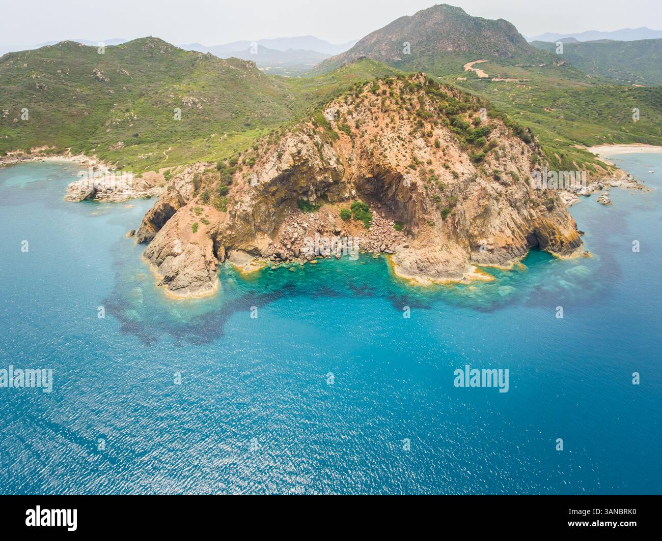 Aerial view of Sardinia rocky coast, Italy Stock Photo - Alamy