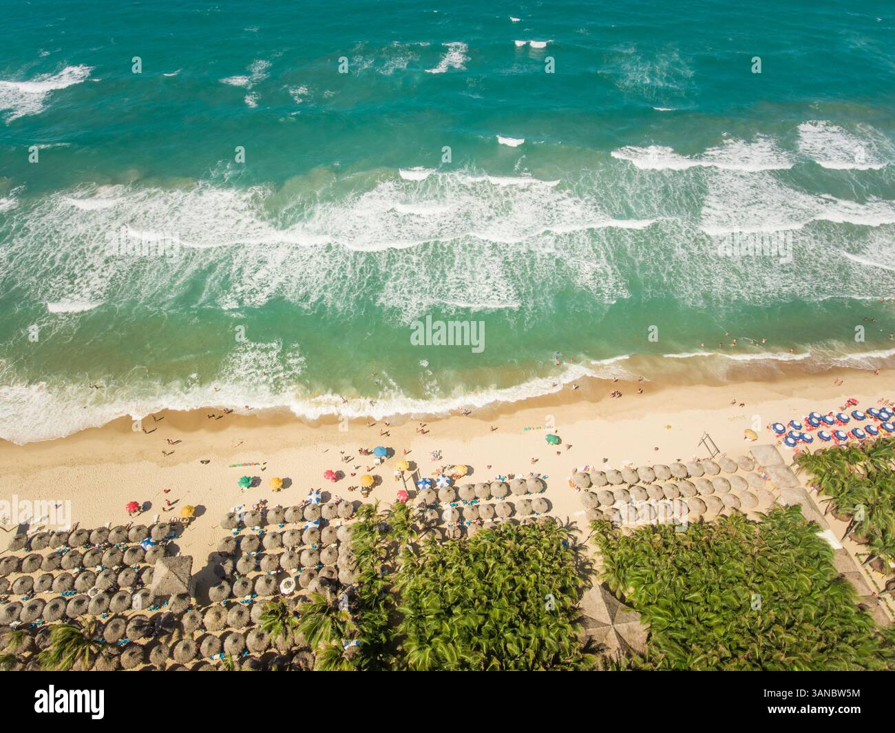 Aerial view of Fortaleza beach, Brazil Stock Photo - Alamy