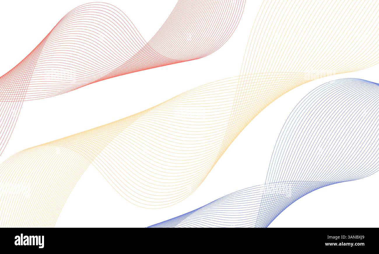 Wavy red stripes on Stock Vector Images - Alamy