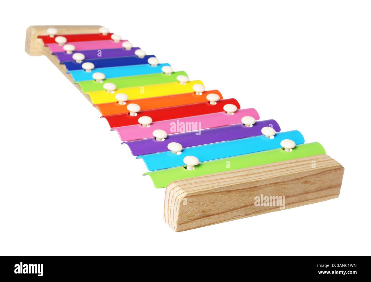 Colorful toy xylophone isolated on white. Child's musical instrument ...