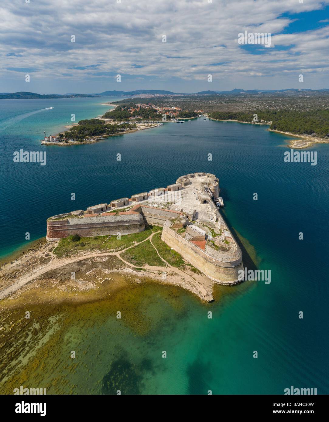 Aerial view of Michaels Fortress which is located to entrance St ...