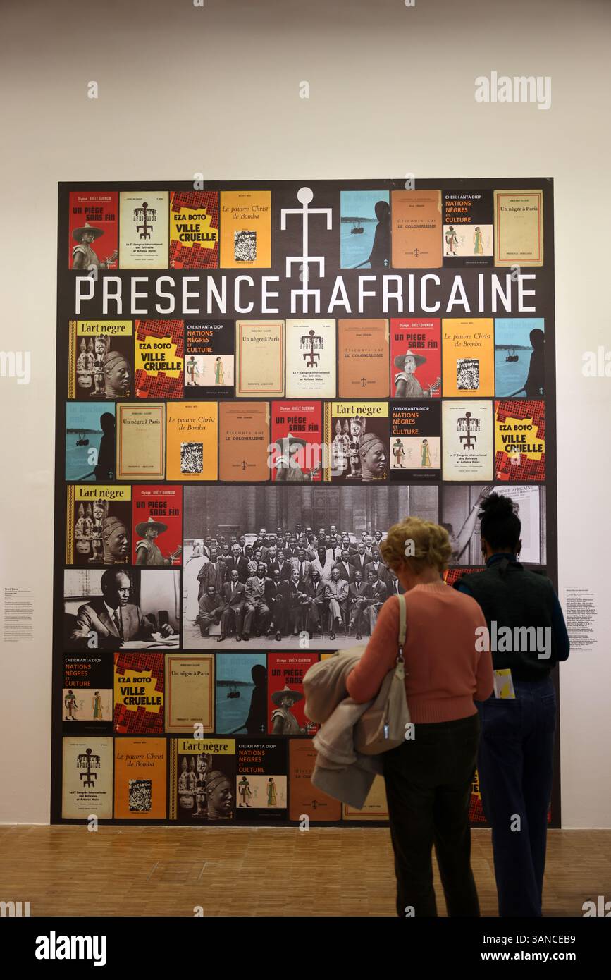 Paris, France - March 19, 2025: Exhibition Paris Noir at The Center ...