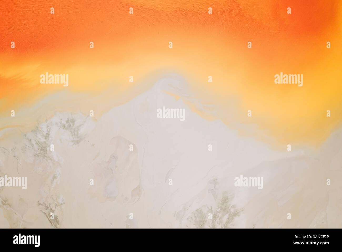 Aerial view of colorful orange and yellow gradient at Minas de Rio ...