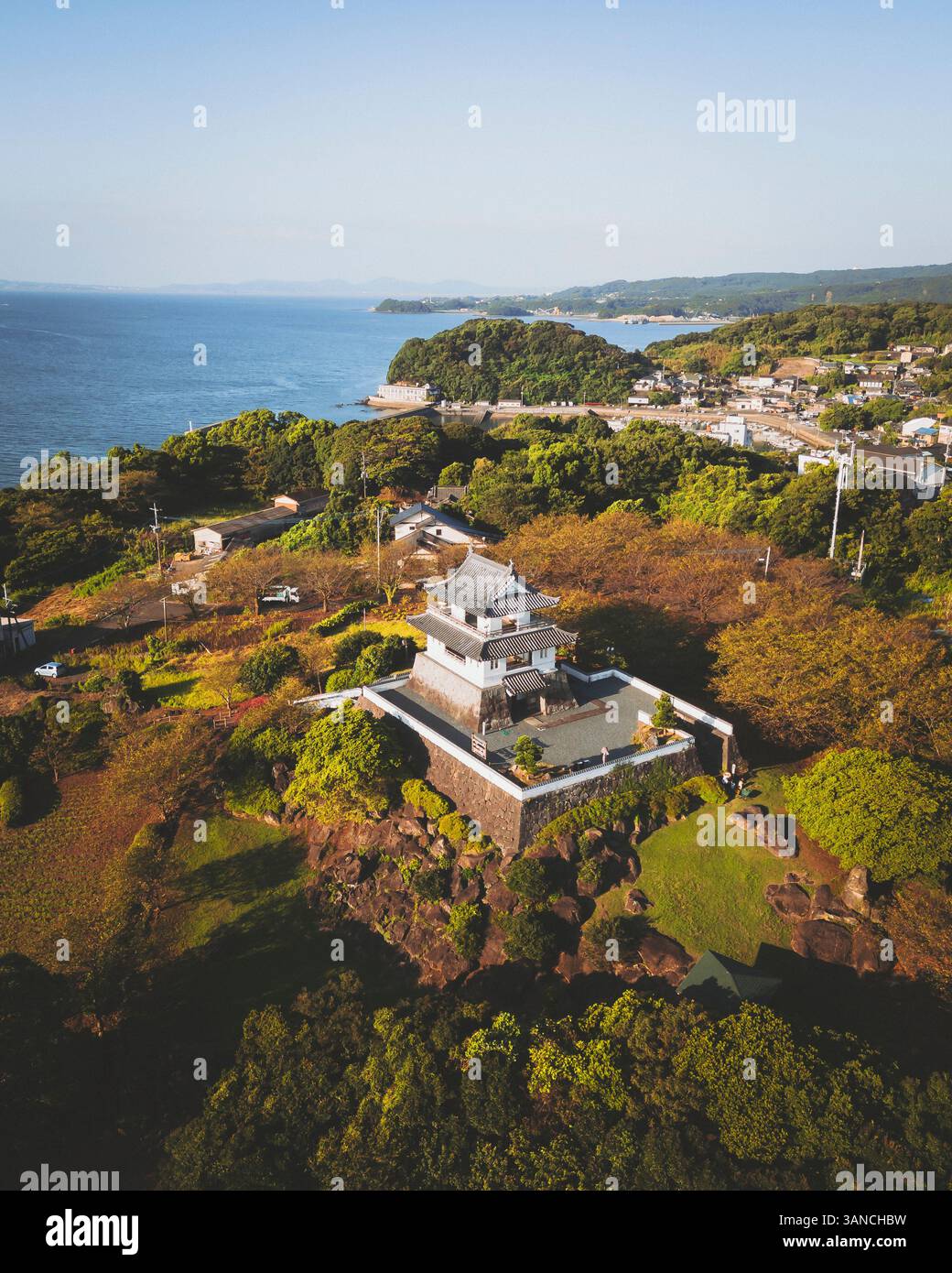 Takezaki castle fort observatory hi-res stock photography and images ...