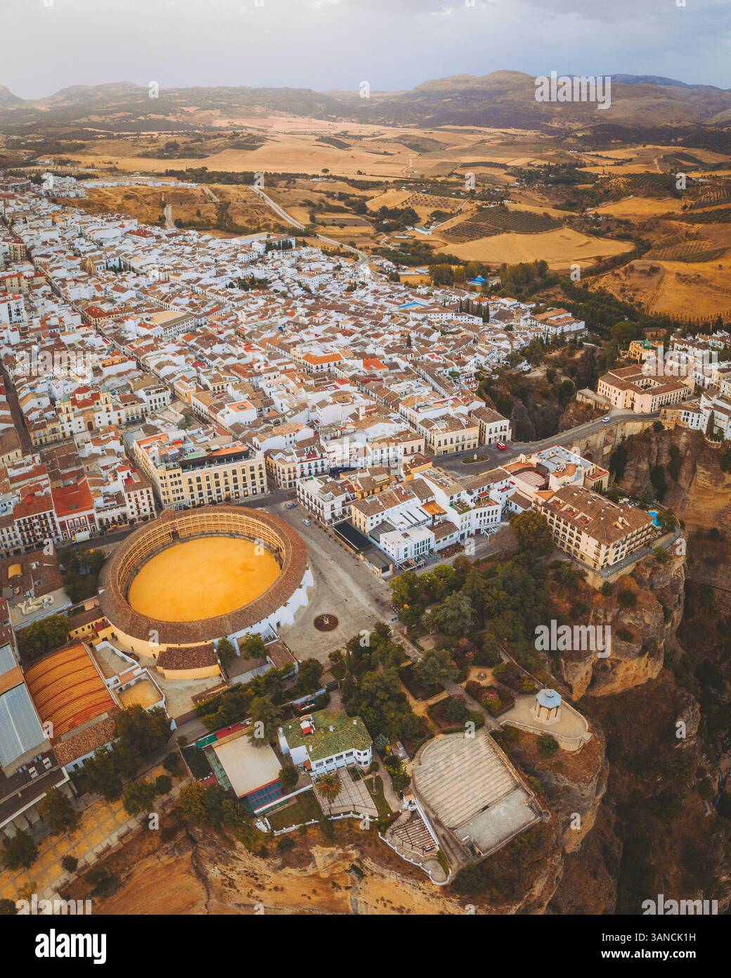 Aerial view of the famous village of Ronda, Andalusia, Spain Stock ...