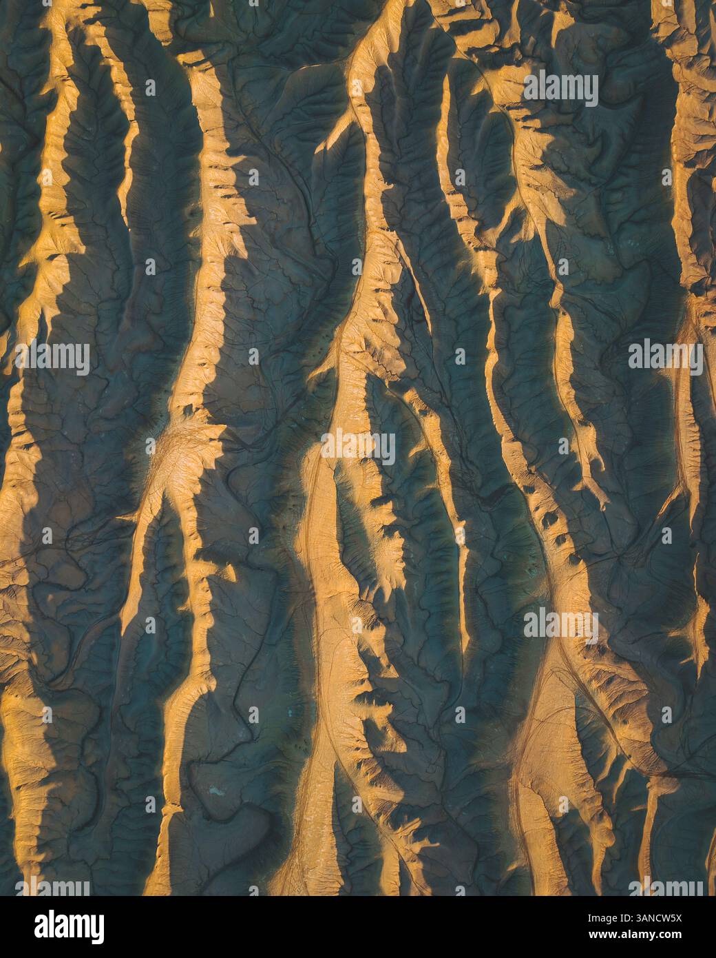 Aerial view of Factory Butte, Caineville Mesa, Caineville, Utah, United ...